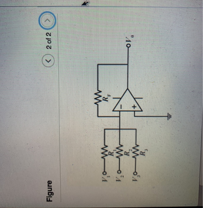Solved Part A - Calculating the output voltage of a summing | Chegg.com