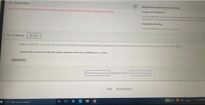 You have three submissions for each question except | Chegg.com