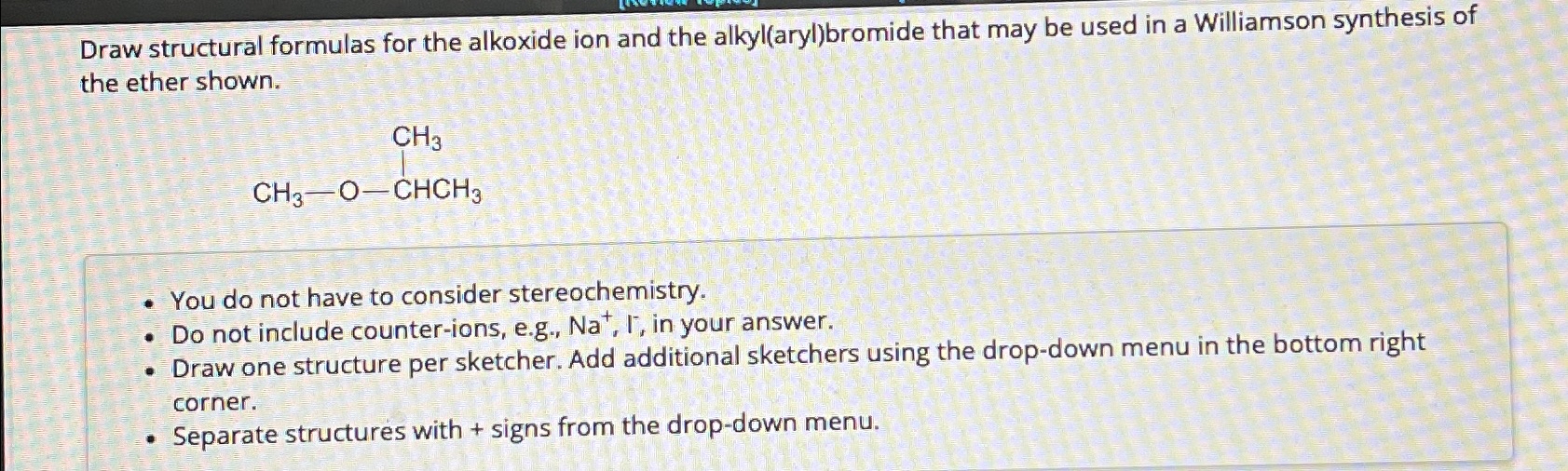 Solved Draw structural formulas for the alkoxide ion and the | Chegg.com