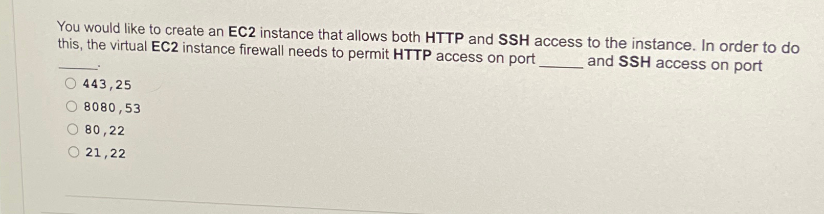 Solved You would like to create an EC2 ﻿instance that allows | Chegg.com