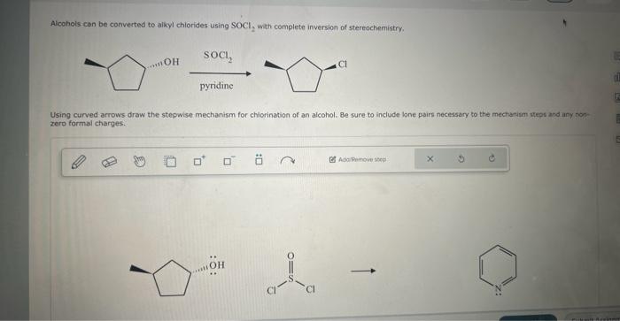 Solved Aicohols con be converted to alkyl chlorides using | Chegg.com