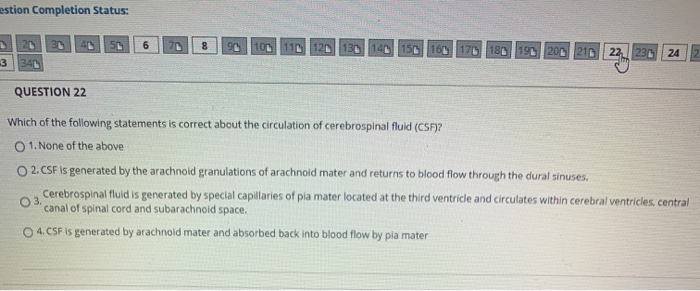 Solved estion Completion Status: QUESTION 22 Which of the | Chegg.com Solved estion Completion Status: QUESTION 22 Which of the | Chegg.com
