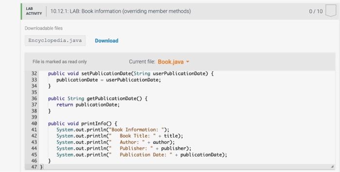 Solved Given main0 and a base Book class, define a derived | Chegg.com Solved Given main0 and a base Book class, define a derived | Chegg.com