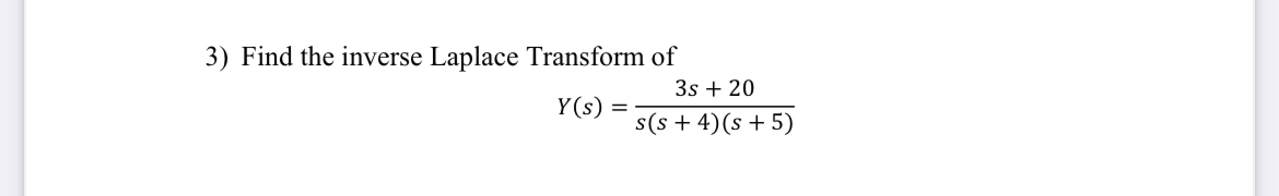 Solved Find the inverse Laplace Transform | Chegg.com