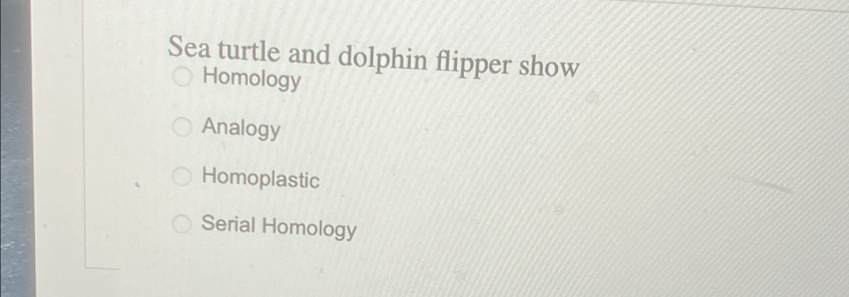 Solved Sea turtle and dolphin flipper | Chegg.com