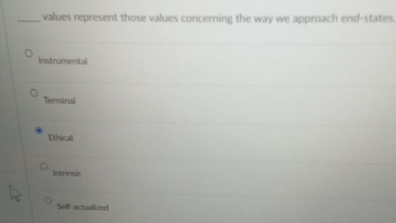 Solved values represent those values concerning the way we | Chegg.com