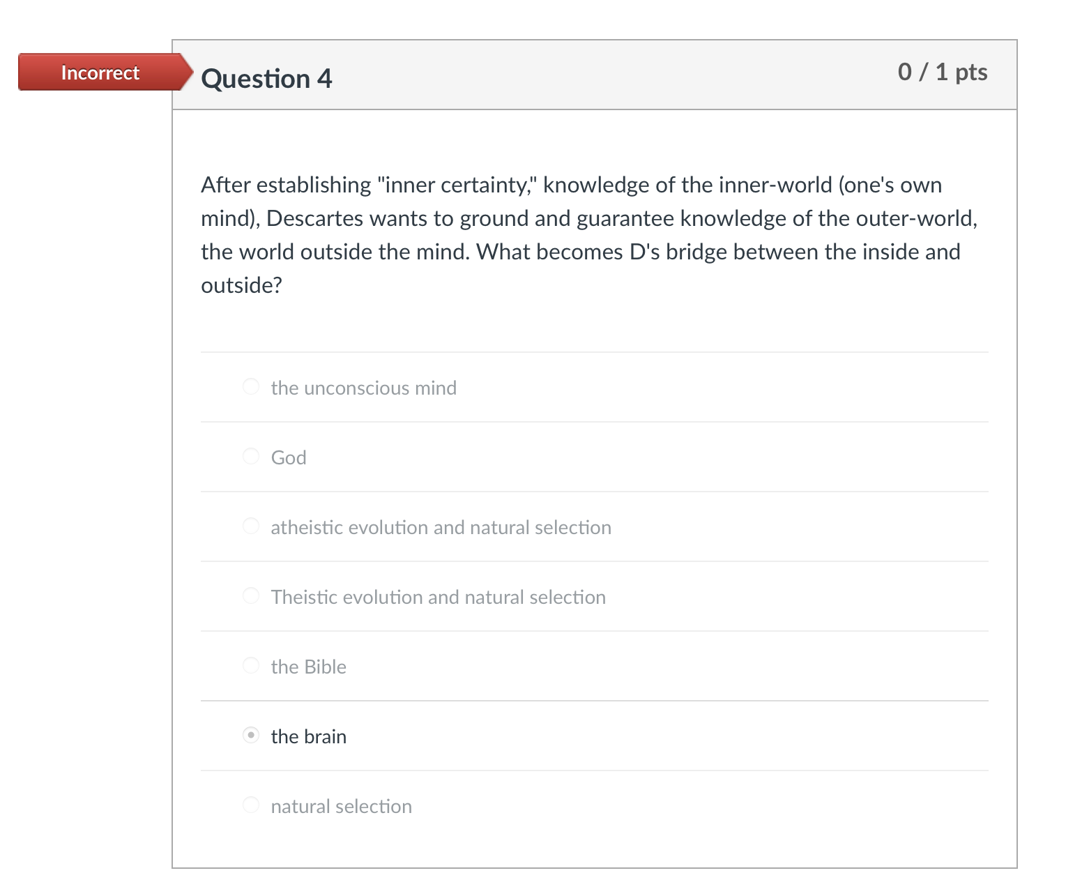 Solved Sober criticizes Descartes' epistemological model | Chegg.com
