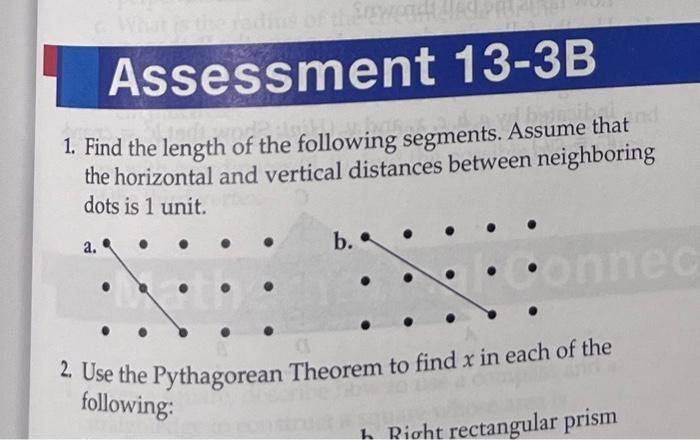 Solved 1. Find the length of the following segments. Assume | Chegg.com