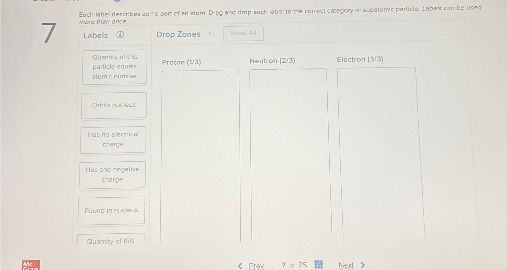 Solved Each label describes some part of an atom. Drag and | Chegg.com
