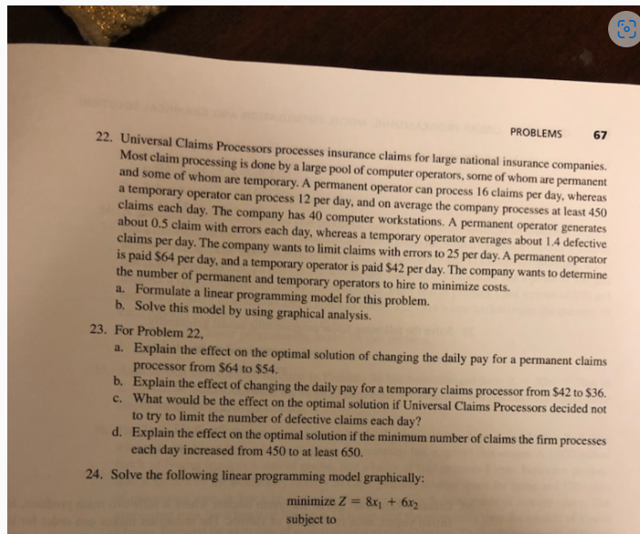 Solved Need help solving #23!!!! ﻿Please show graphs for | Chegg.com