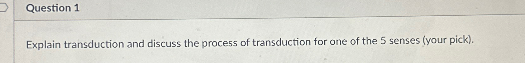 Solved Question 1Explain transduction and discuss the | Chegg.com