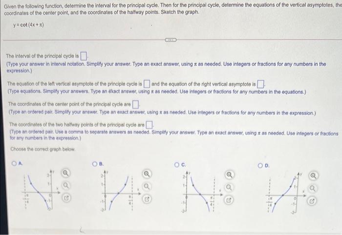 Solved Given the following function, determine the interval | Chegg.com