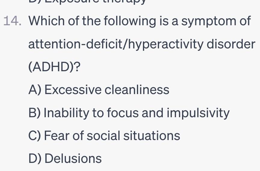 Solved 4. Which of the following is a symptom of | Chegg.com