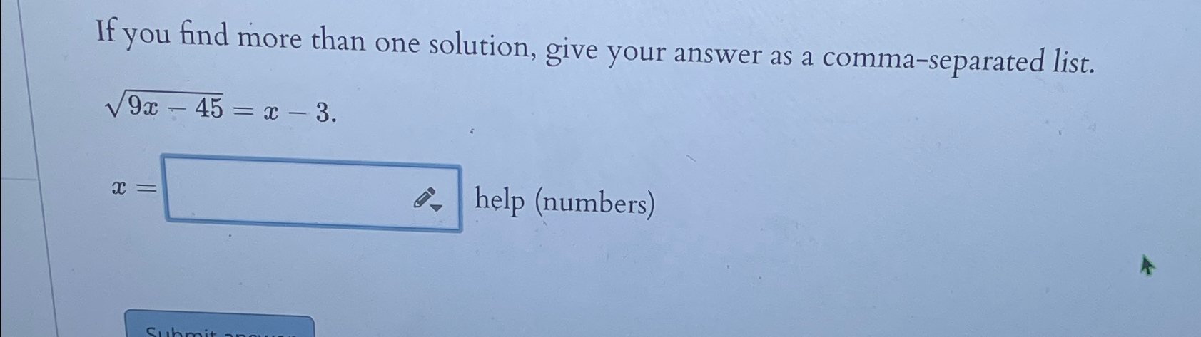 Solved If you find more than one solution, give your answer | Chegg.com