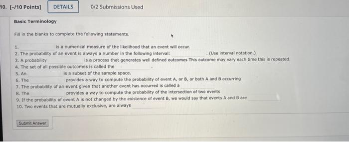 Solved Fill in the blanks to complete the following | Chegg.com