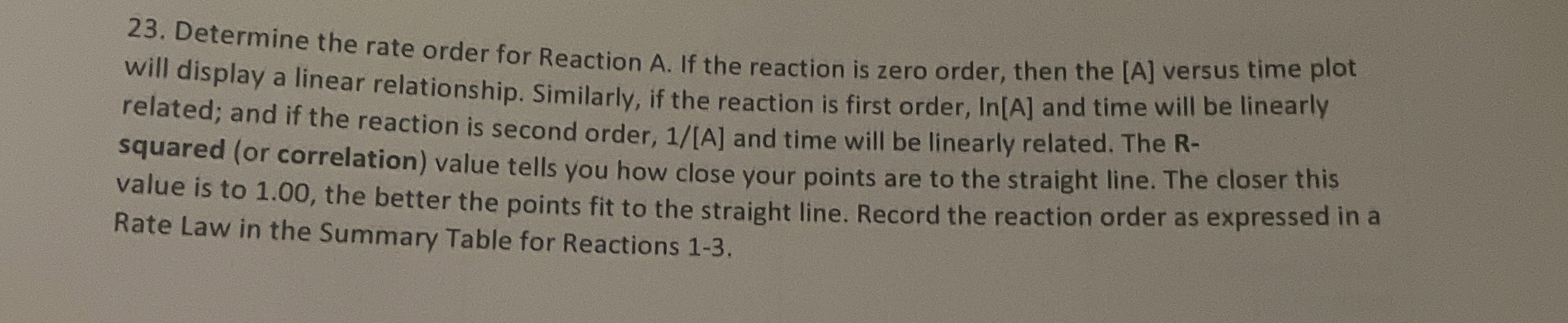 Solved Determine the rate order for Reaction A. ﻿If the | Chegg.com