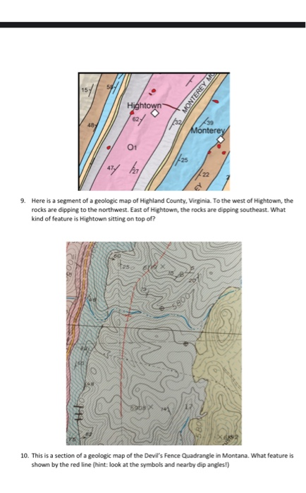 Solved MONTEREY Hightown - 9. Here is a segment of a | Chegg.com