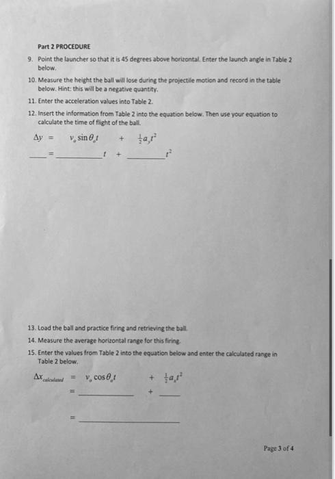 Introduction: Projectile motion is operationally | Chegg.com