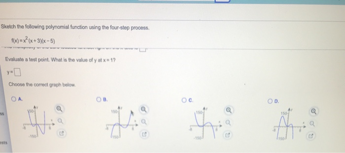 Solved Sketch the following polynomial function using the | Chegg.com