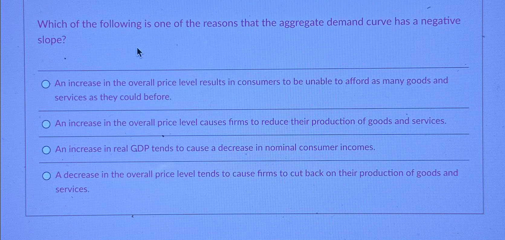 Solved Which of the following is one of the reasons that the | Chegg.com