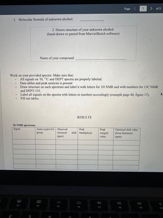 Solved 13C NMR DEPT-135 NMR2. Drawn structure of your | Chegg.com
