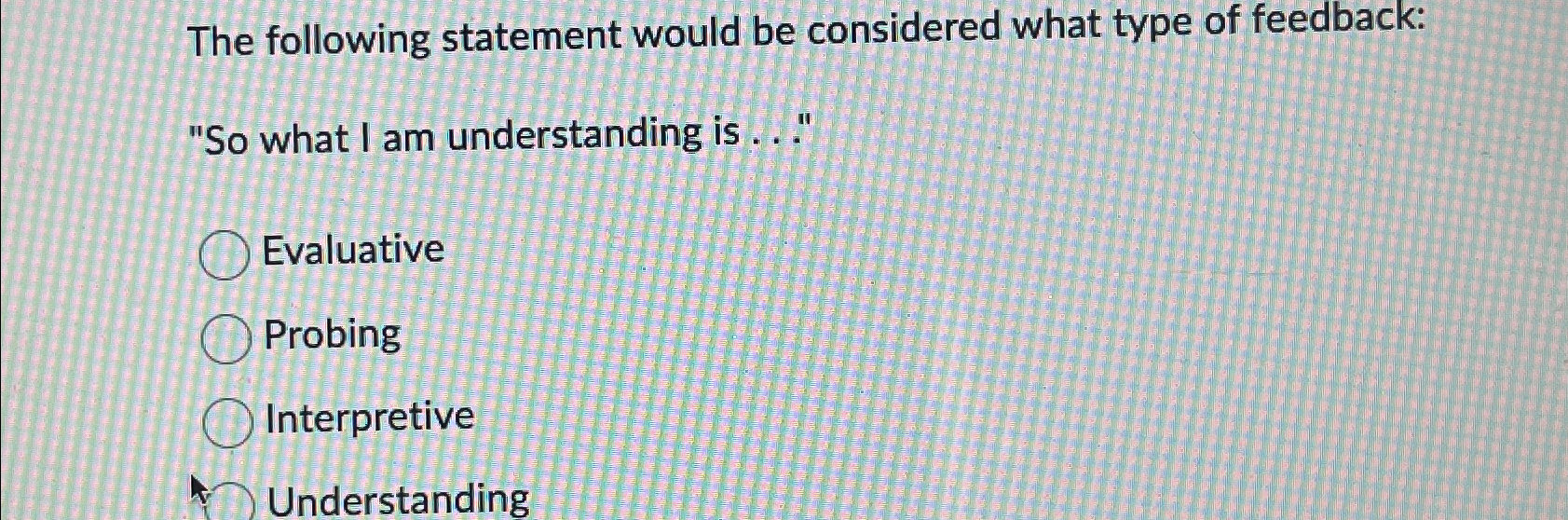 Solved The following statement would be considered what type | Chegg.com