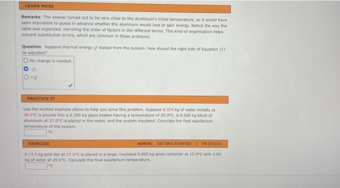 Solved Remarks The answerturned out to be very close to the | Chegg.com