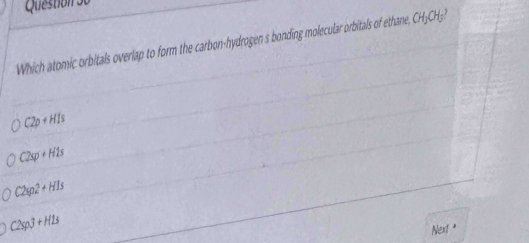 Solved Which aTomic orbital overlap to form the carbon | Chegg.com