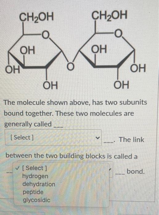 Solved CH2OH CH2OH OH OH OH OH OH OH The molecule shown | Chegg.com