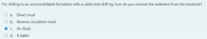 Solved For drilling in an unconsolidated formation with a | Chegg.com