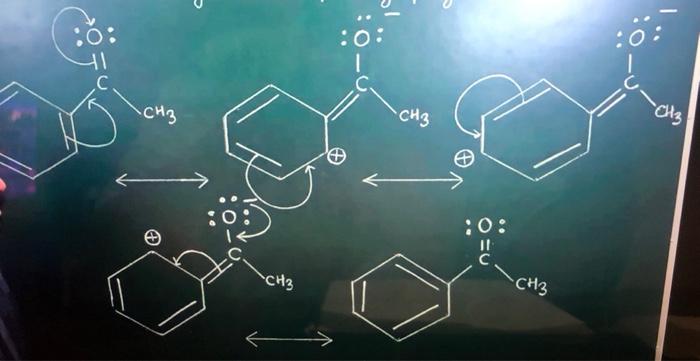 Solved Plz explain every step of the Acetophenone resonance | Chegg.com