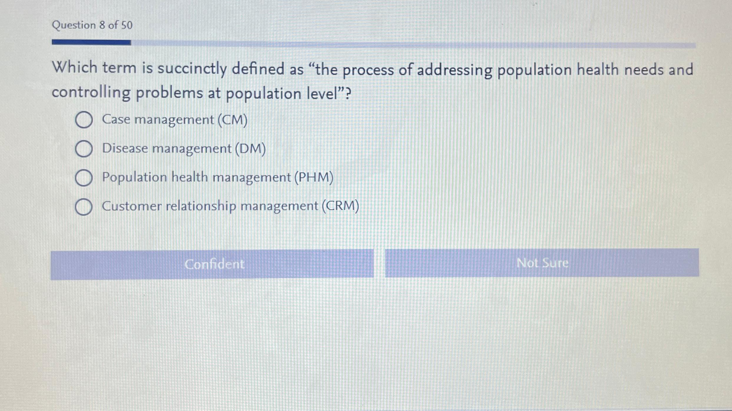 Solved Question 8 ﻿of 50Which term is succinctly defined as | Chegg.com