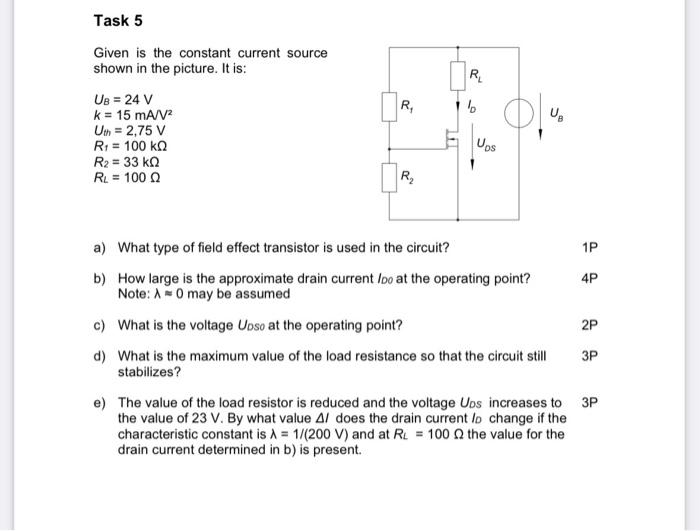 Solved Given is the constant current source shown in the | Chegg.com