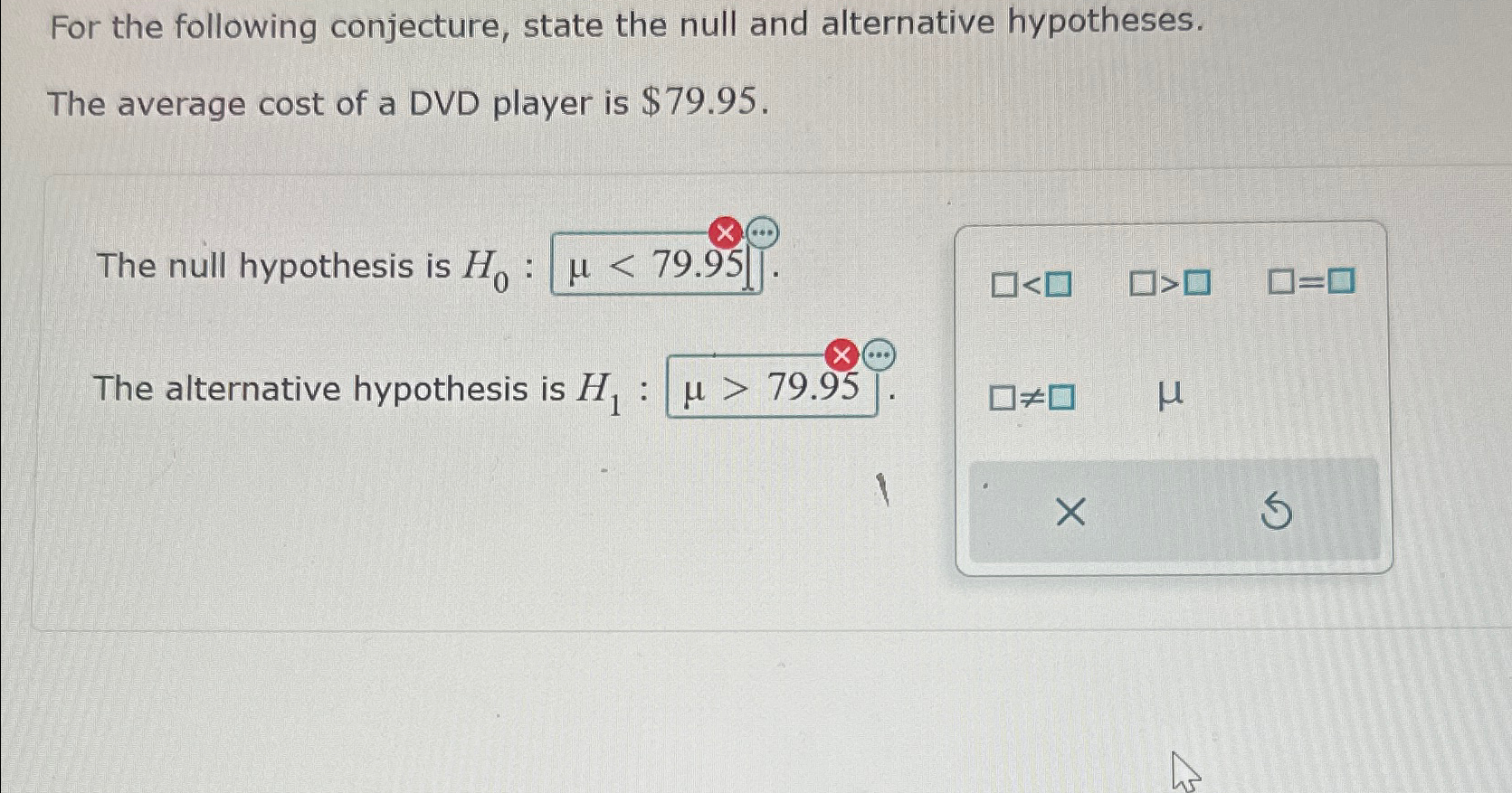 Solved For the following conjecture, state the null and | Chegg.com