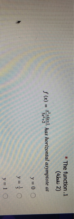Solved * The function .1 (aba 2) f (x) = x?+4x+1 5.x+2 has | Chegg.com