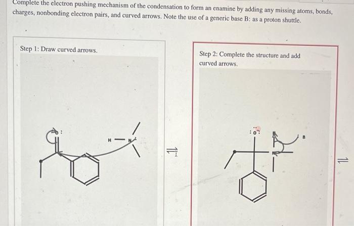 Solved Complete the electron pushing mechanism of the | Chegg.com