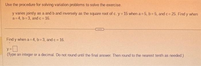 Solved Use the procedure for solving variation problems to | Chegg.com
