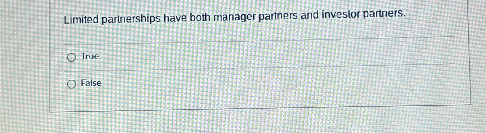 Solved Limited partnerships have both manager partners and | Chegg.com