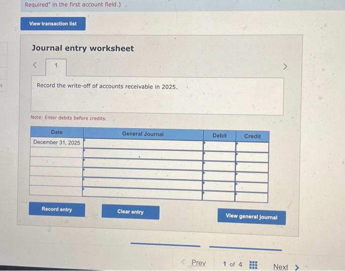 Solved Journal entry worksheet Record the adjusting entry | Chegg.com