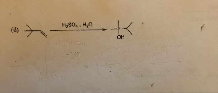 Solved H2SO4, H2O OH hor | Chegg.com