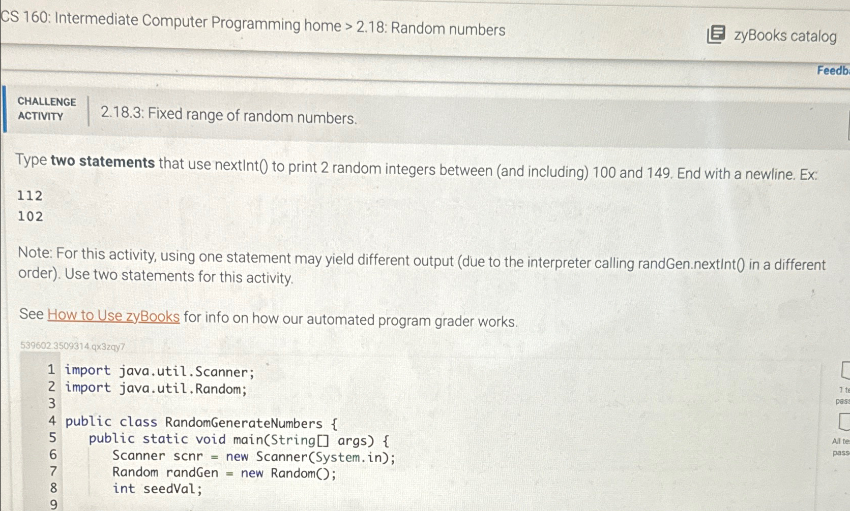 Solved CS 160: Intermediate Computer Programming home | Chegg.com
