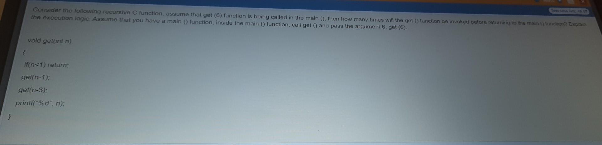Solved Consider the following recursive C function, assume | Chegg.com