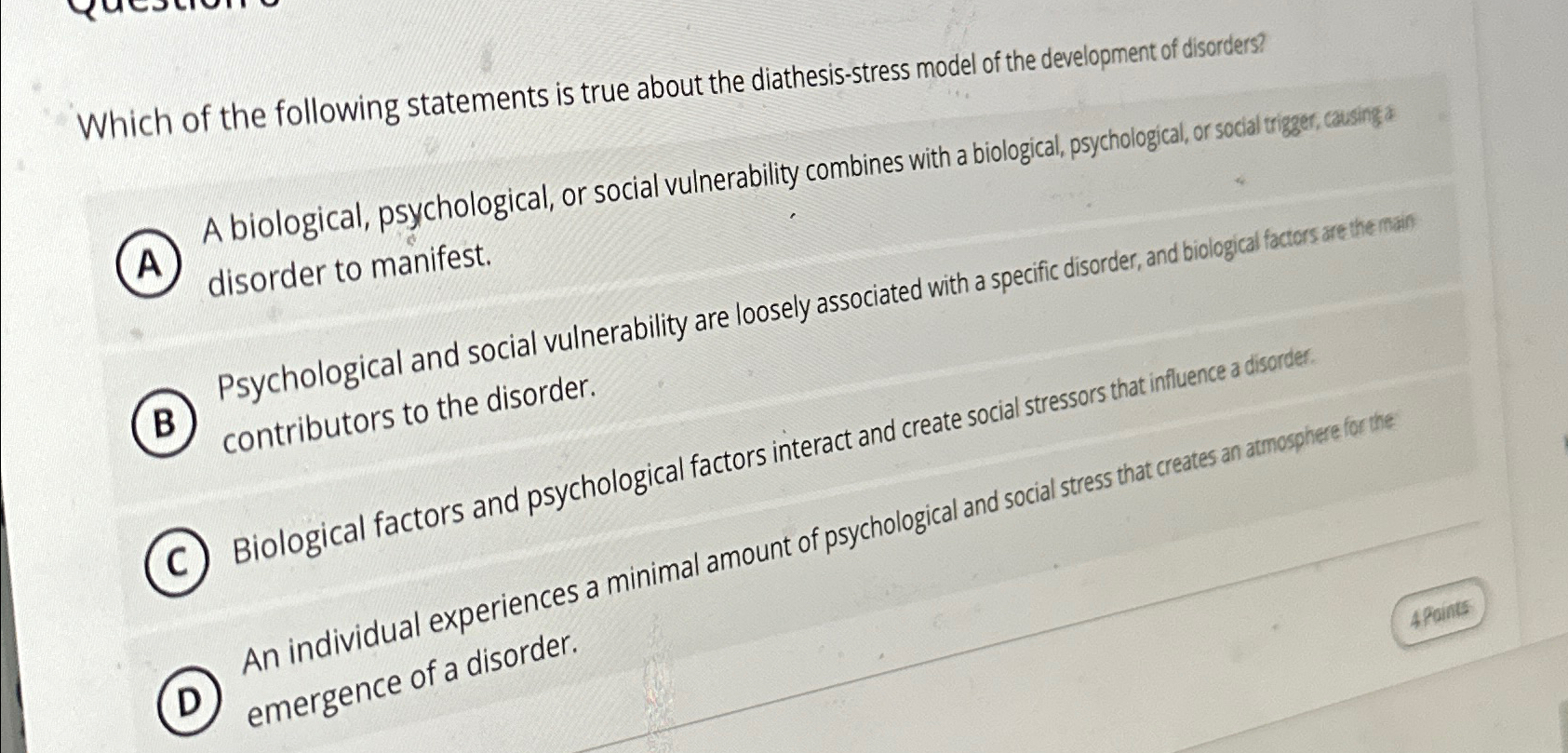 Solved Which of the following statements is true about the | Chegg.com