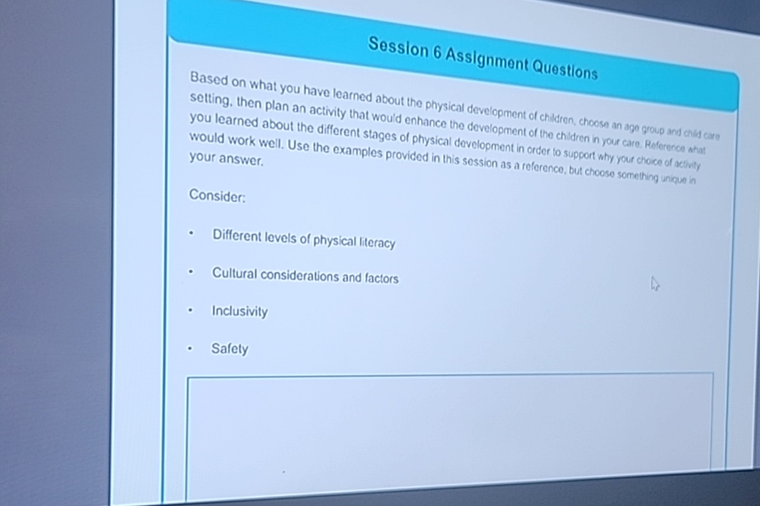 Solved Session 6 ﻿Assignment QuestionsBased on what you have | Chegg.com
