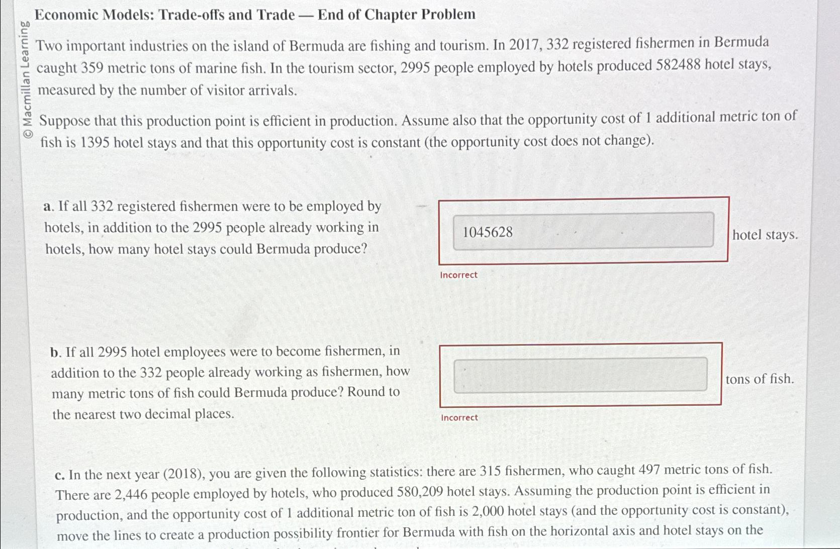 Solved Economic Models: Trade-offs and Trade - ﻿End of | Chegg.com