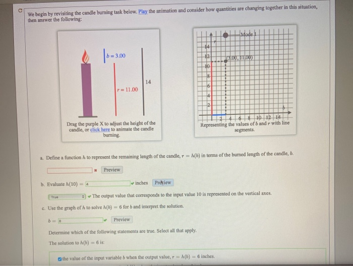 Solved We begin by revisiting the candle buming task below. | Chegg.com