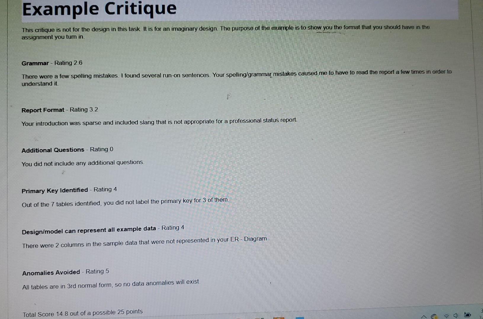 Solved Hi, would you please help me do the critique and do | Chegg.com
