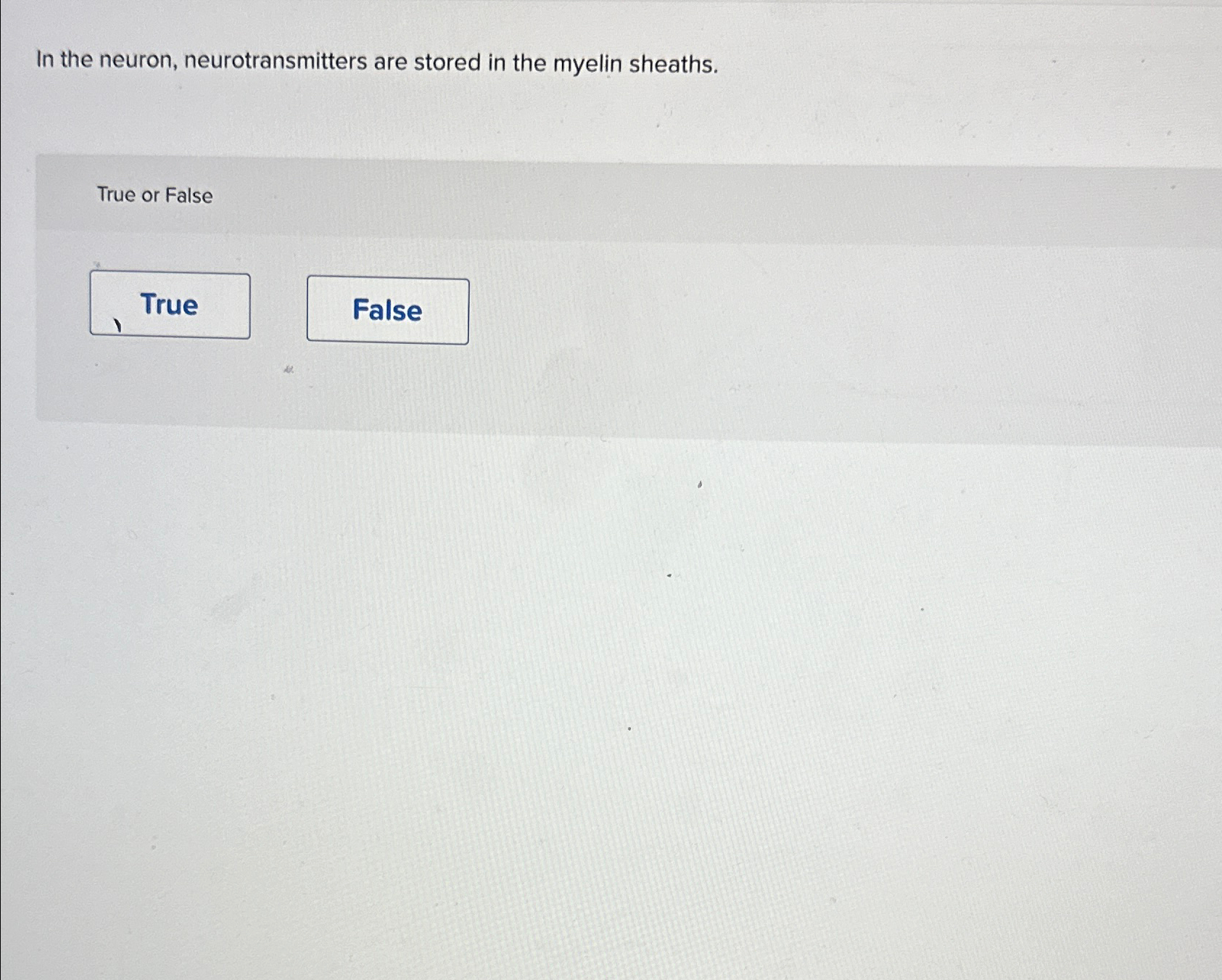 Solved In the neuron, neurotransmitters are stored in the | Chegg.com