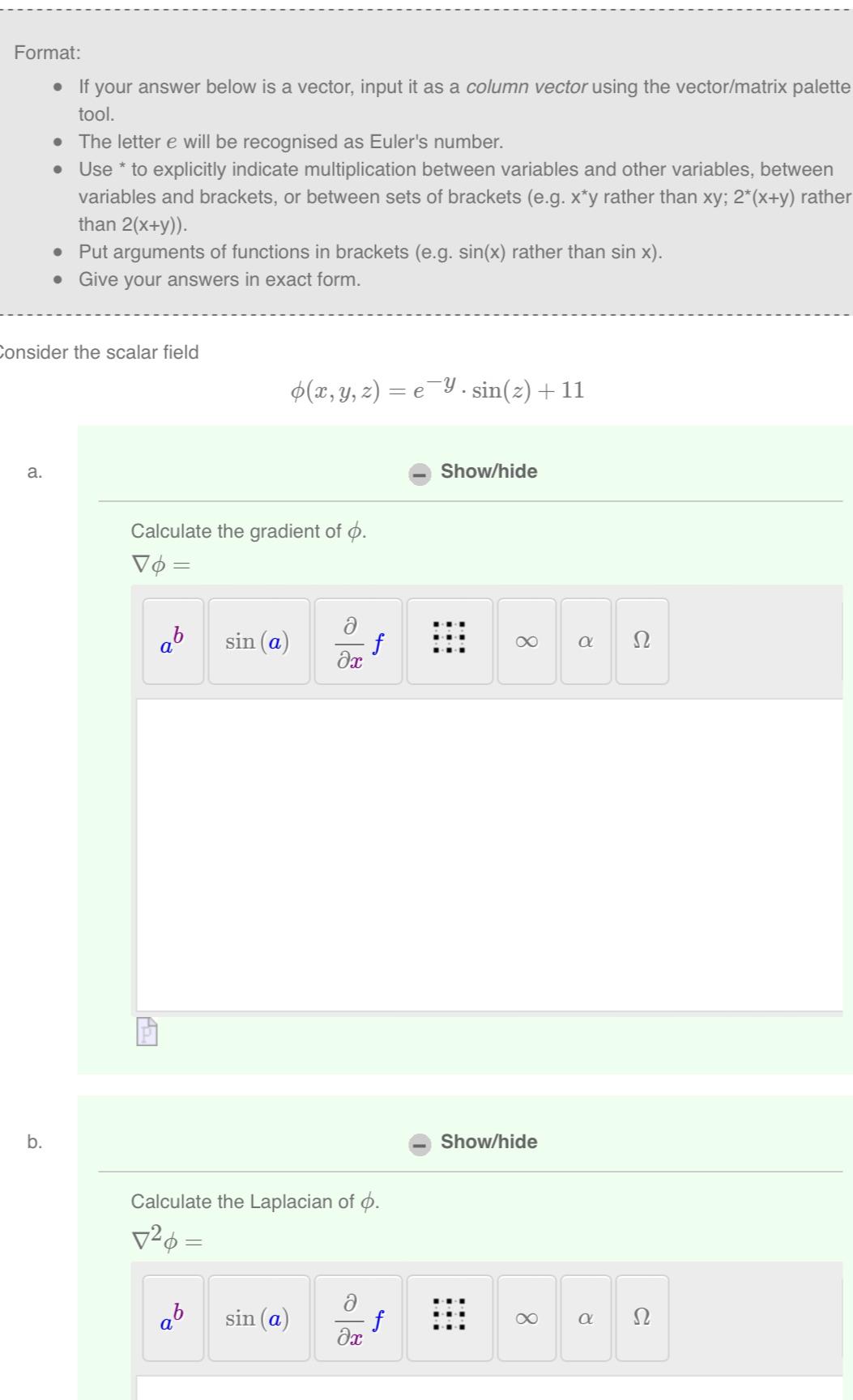Solved Formatif Your Answer Below Is A Vector Input It As