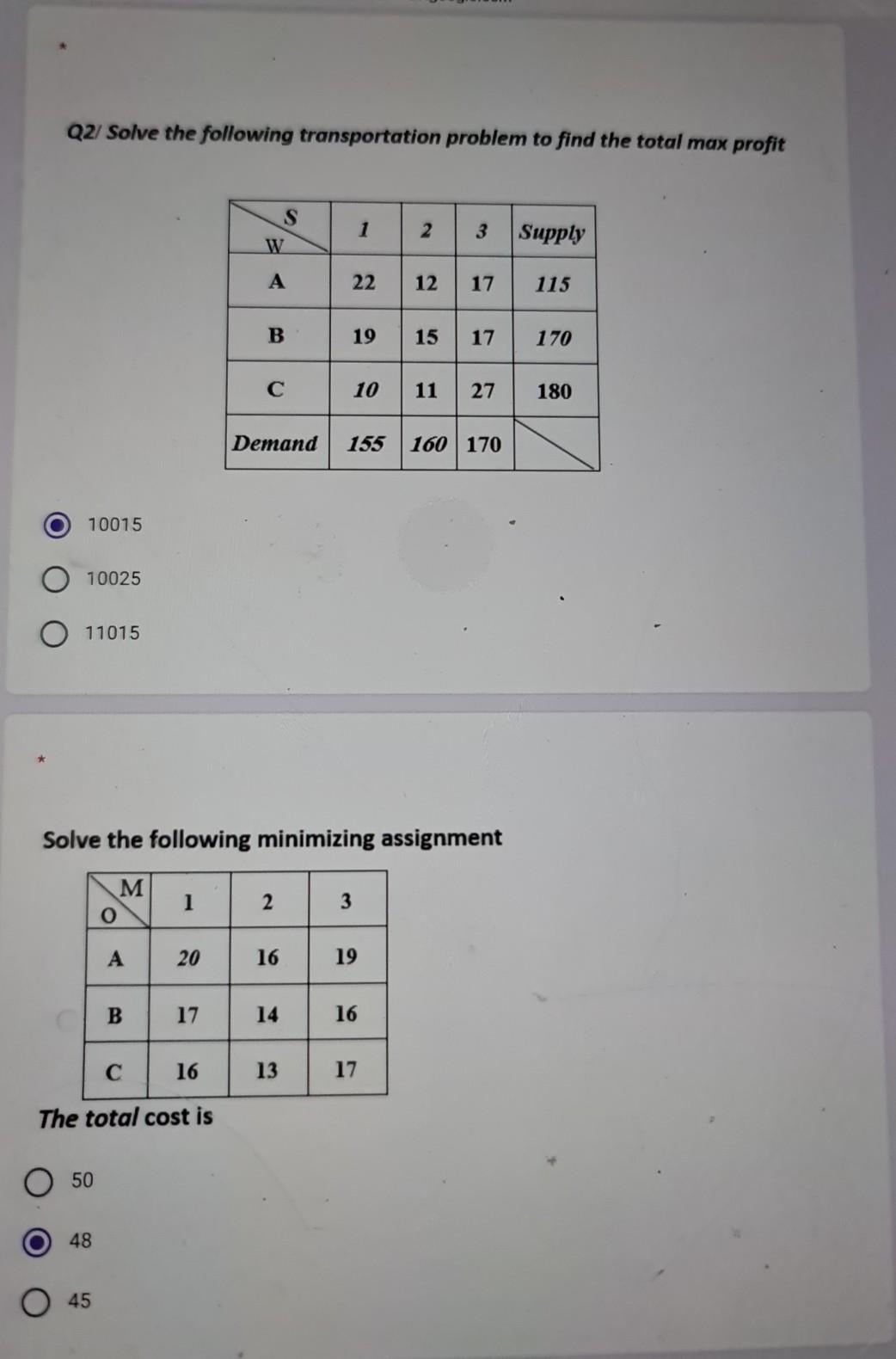 Solved Q2/ Solve the following transportation problem to | Chegg.com